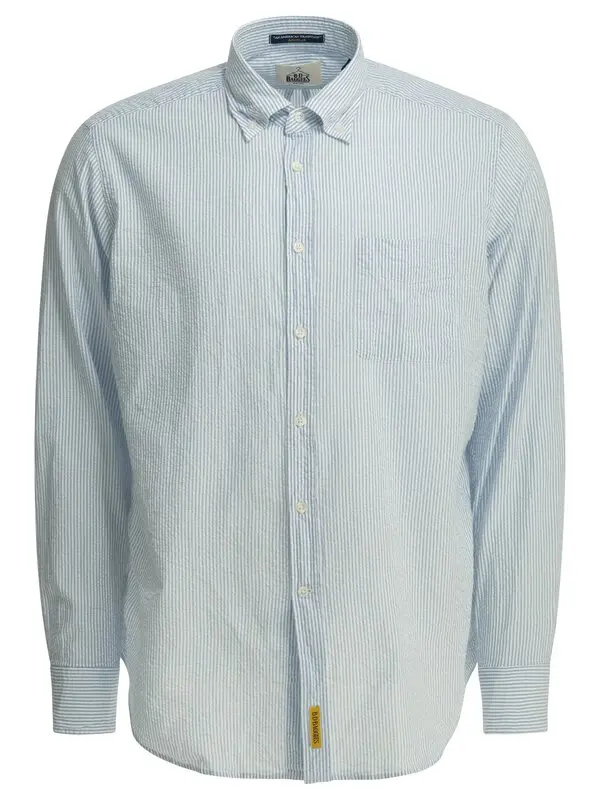 B.D.BAGGIES Bradford Seersucker Striped Casual Shirt