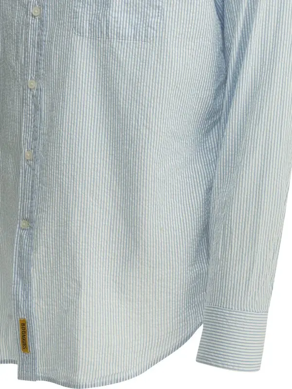 B.D.BAGGIES Bradford Seersucker Striped Casual Shirt