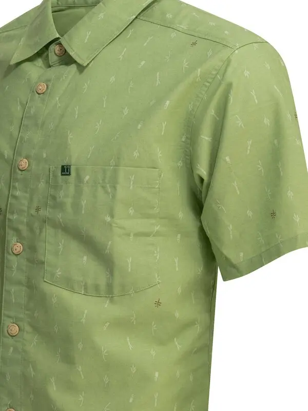 MONTBELL Short Sleeve Printed Shirt - Green