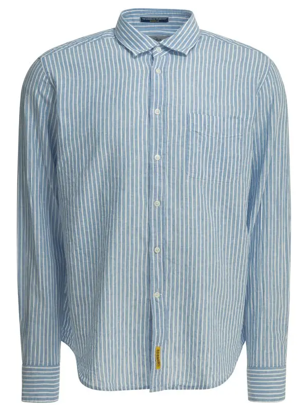 B.D.BAGGIES Bradford Striped Linen Cotton Casual Shirt