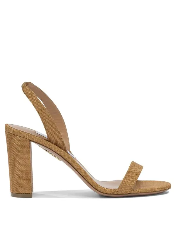 AQUAZZURA So Nude Block 85mm Heeled Sandals