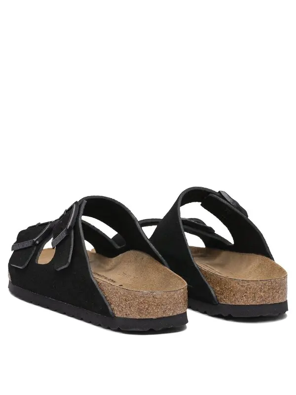 BIRKENSTOCK Arizona Suede Sandals - Black