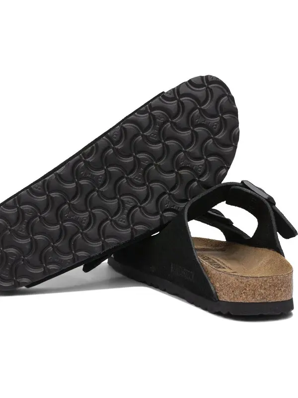 BIRKENSTOCK Arizona Suede Sandals - Black