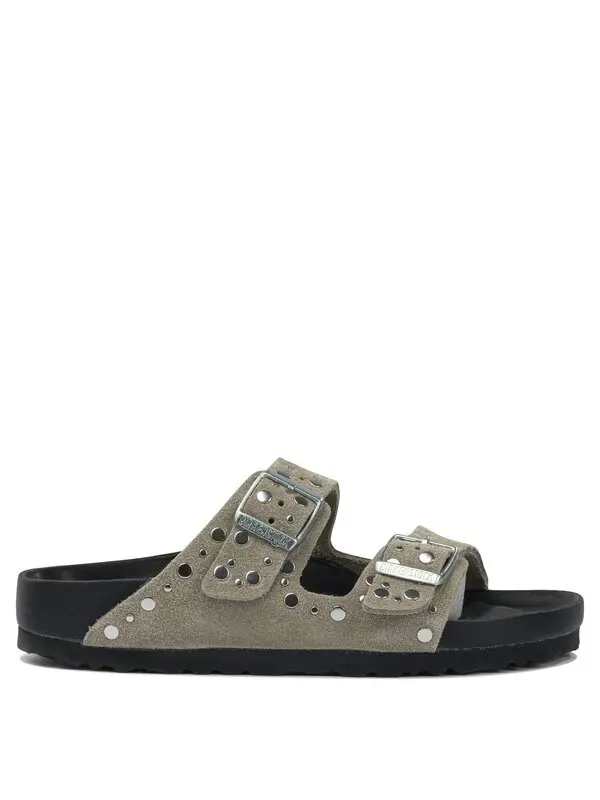 BIRKENSTOCK Arizona Rivet Exquisite Low Sandals - Grey
