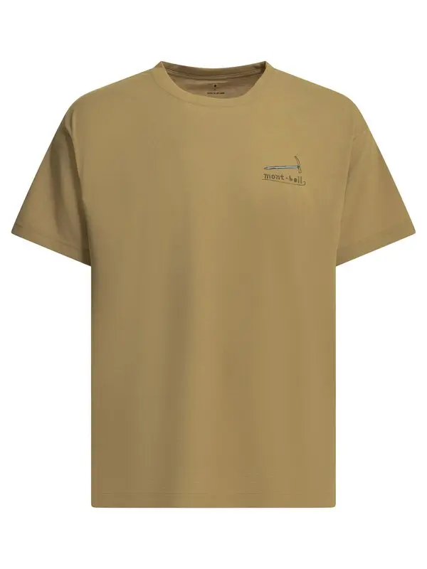 MONTBELL Graphic Print T-shirt - Beige
