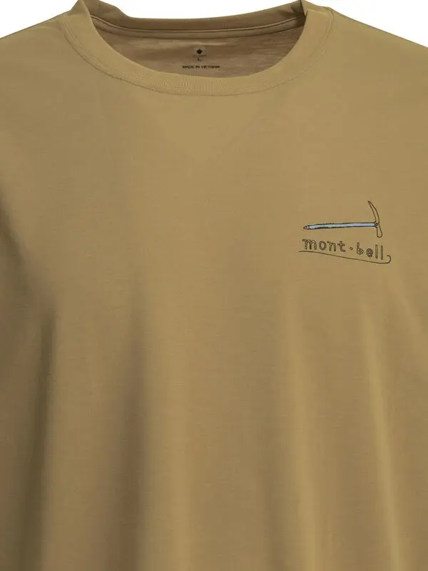 MONTBELL Graphic Print T-shirt - Beige