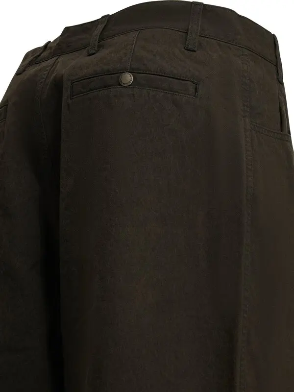 Comme Des Garçons Textured Cotton Cropped Trousers