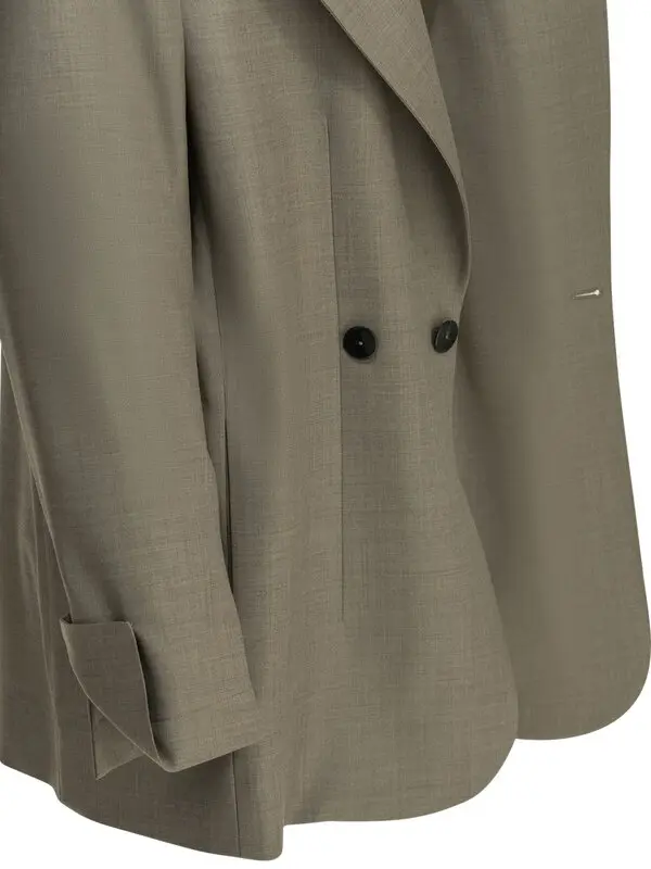 SA SU PHI Tailored Belted Jacket - Brown