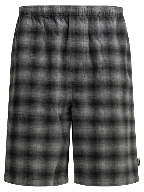 StÜssy Plaid Shorts - Black