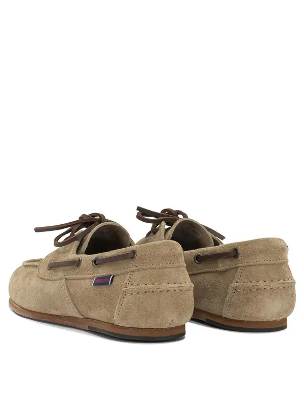 SEBAGO Owen Lace Up Suede Loafers - Beige