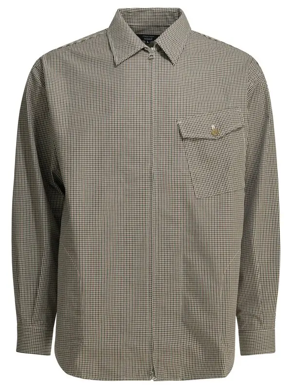 Comme Des Garçons Checkered Cotton Overshirt Jacket
