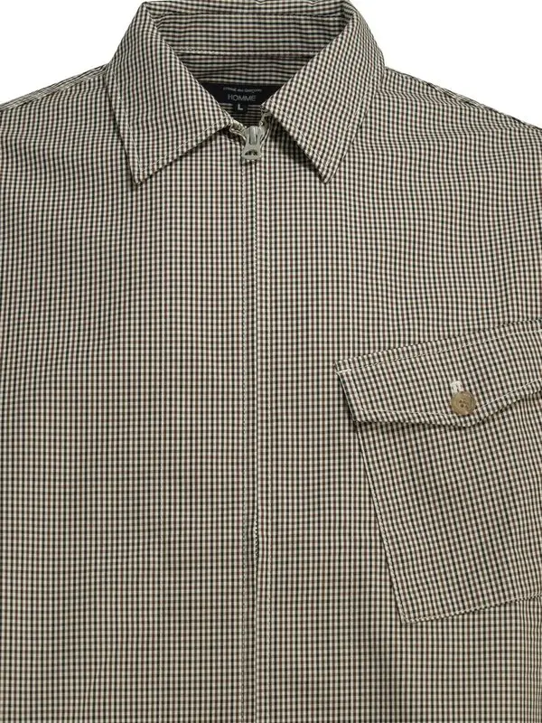 Comme Des Garçons Checkered Cotton Overshirt Jacket