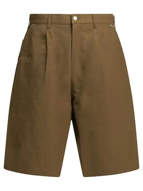 Comme Des Garçons Formal Cotton Shorts - Brown