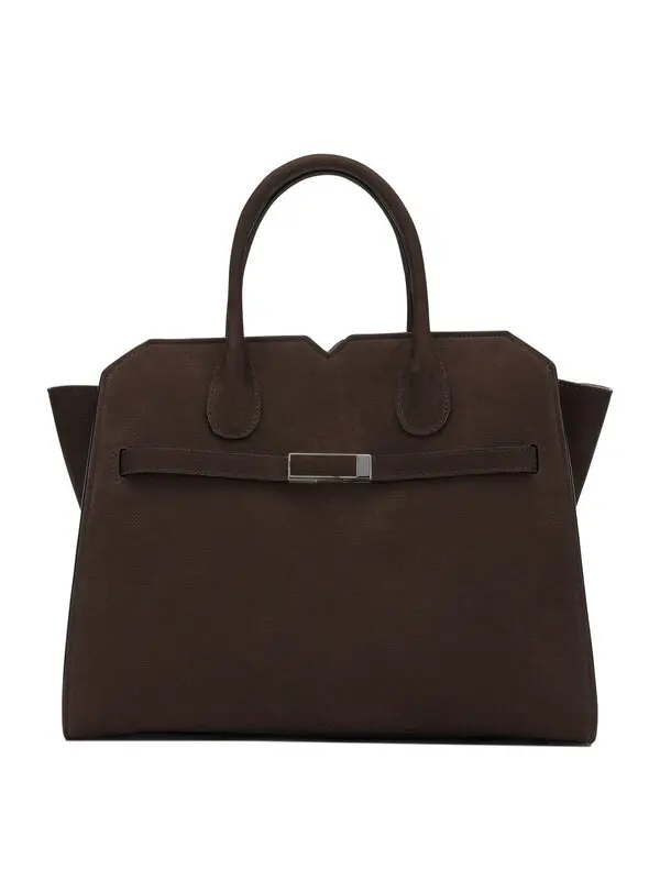VALEXTRA Medium Milano Handbag In Senso Nubuck