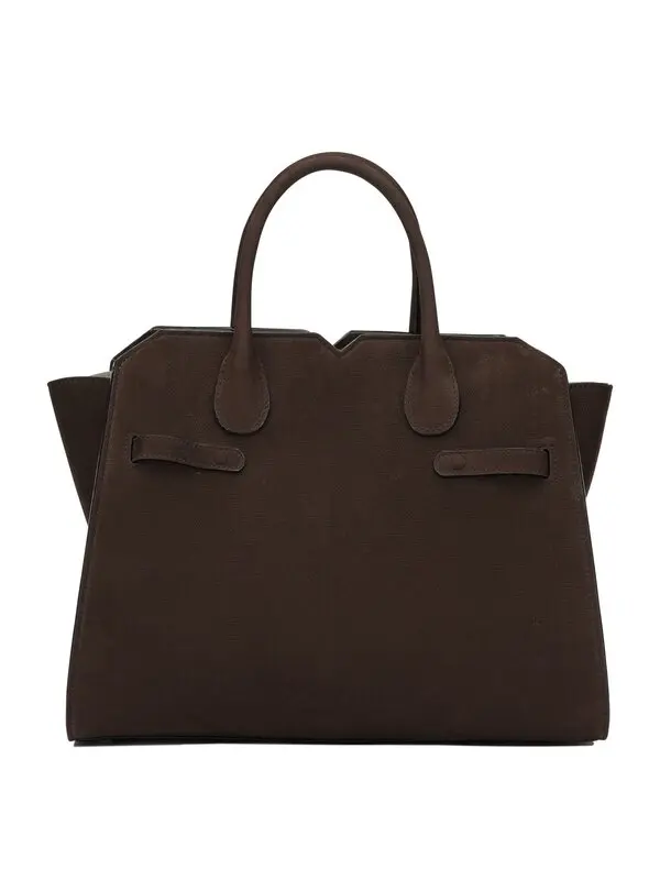 VALEXTRA Medium Milano Handbag In Senso Nubuck