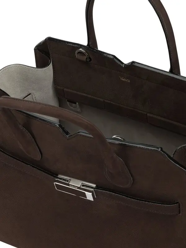VALEXTRA Medium Milano Handbag In Senso Nubuck