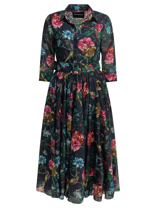 Samantha Sung Printed Shirt Dress