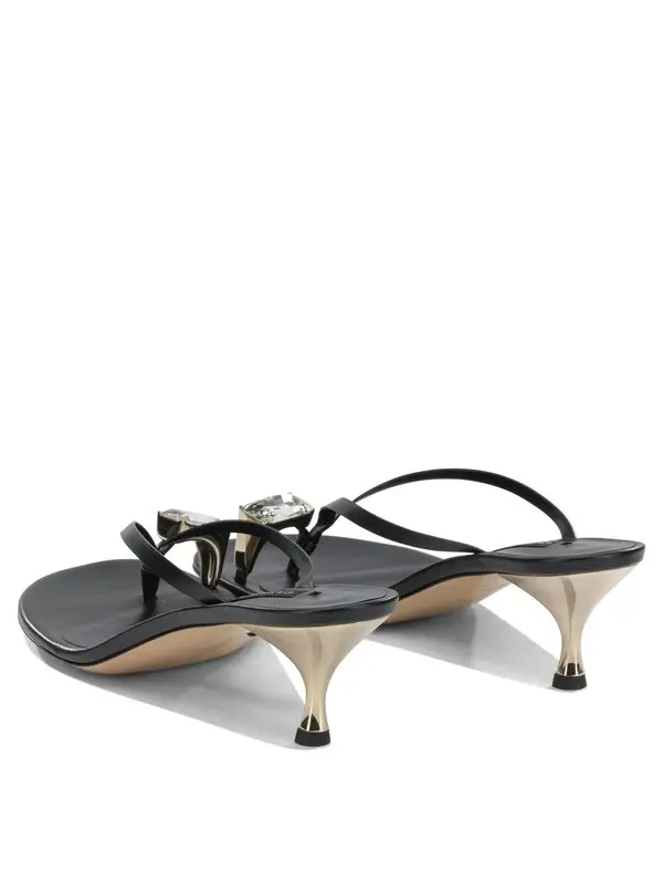 Casadei Embellished Thong Sandals
