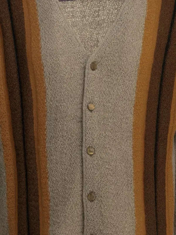 Needles Striped Mohair Blend Cardigan
