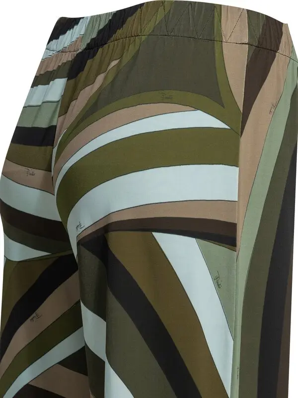 Emilio Pucci Iride' Straight Leg Pants - Green