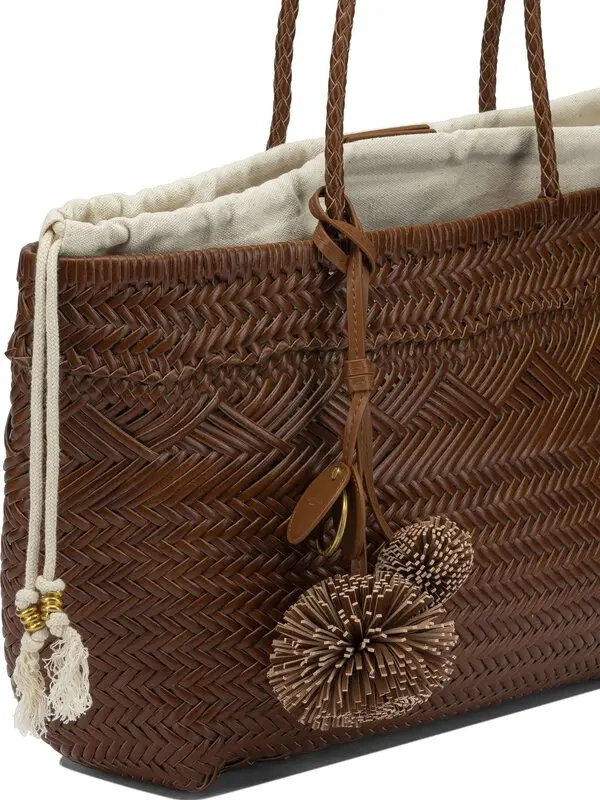 GIANNI CHIARINI Woven Leather Shoulder Bag