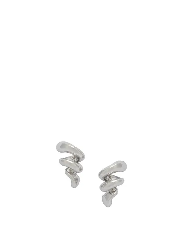 MARIA BLACK Sculptural Sterling Earrings - Silver