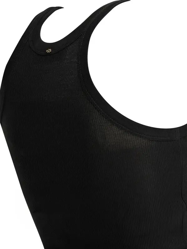 Max Mara Ribbed Cotton And Silk Tank Top