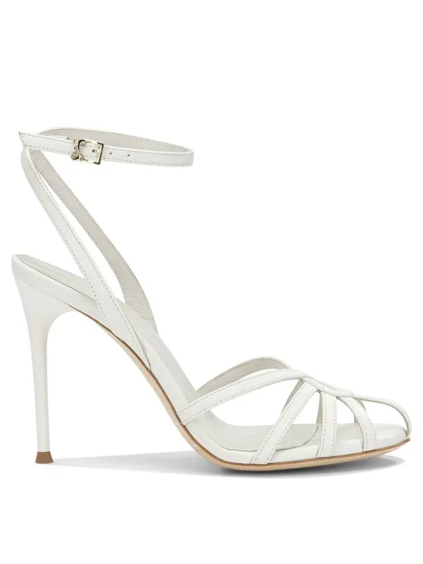 SERGIO LEVANTESI 100mm Stiletto Heeled Sandals With Strappy Design