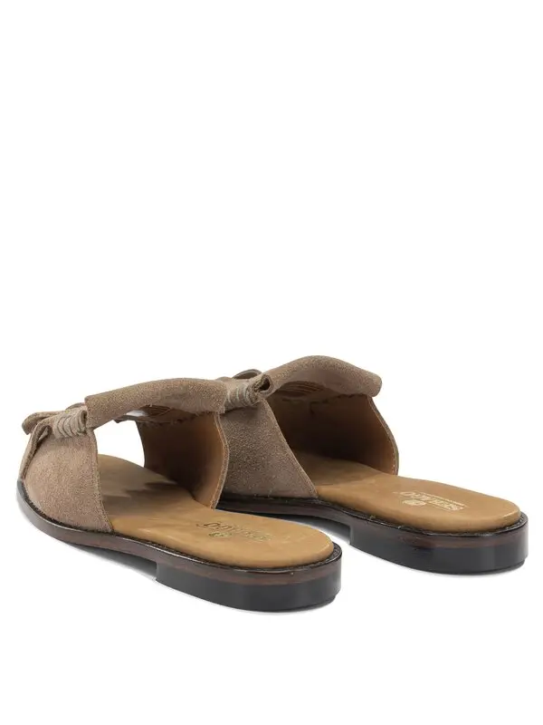 SEBAGO Fringes Slide Sandals - Beige