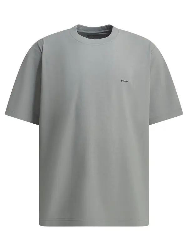 GOLDWIN Crew Neck T-shirt With Logo Print - Grey