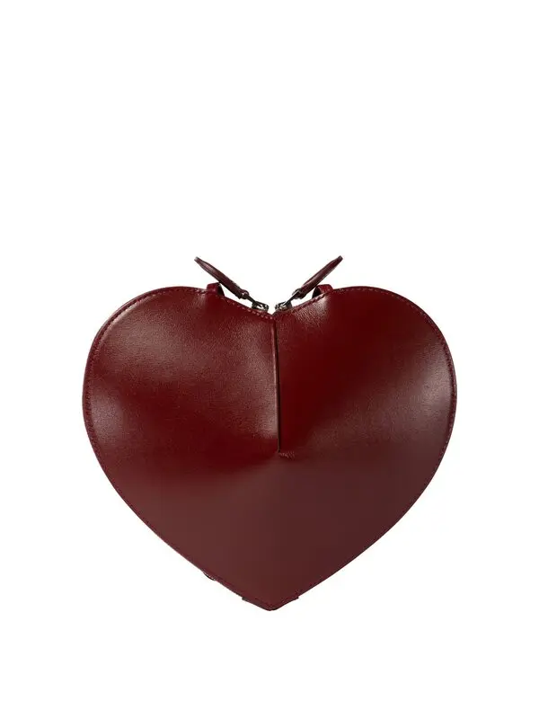 Alaïa Le Cœur Heart-shaped Crossbody Bag - Red