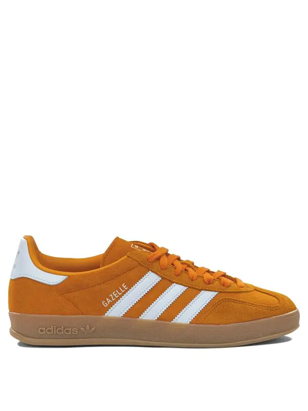 ADIDAS ORIGINALS Gazelle Indoor Low Top Suede Sneakers - Orange