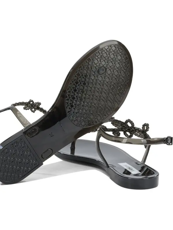 Menghi Galatea Jelly Embellished Thong Sandals