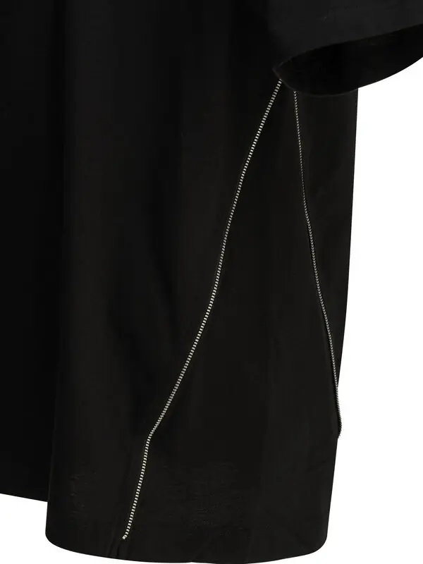 Comme Des Garçons Crew Neck T-shirt With Zipper Detail