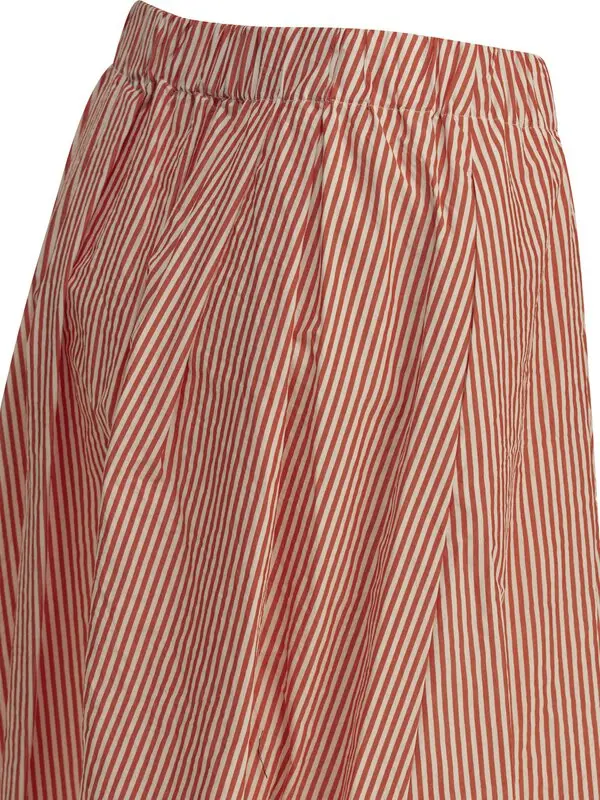 Apuntob Striped Cotton Skirt