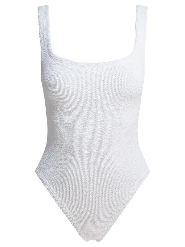 Hunza G Square Neck One Piece - White