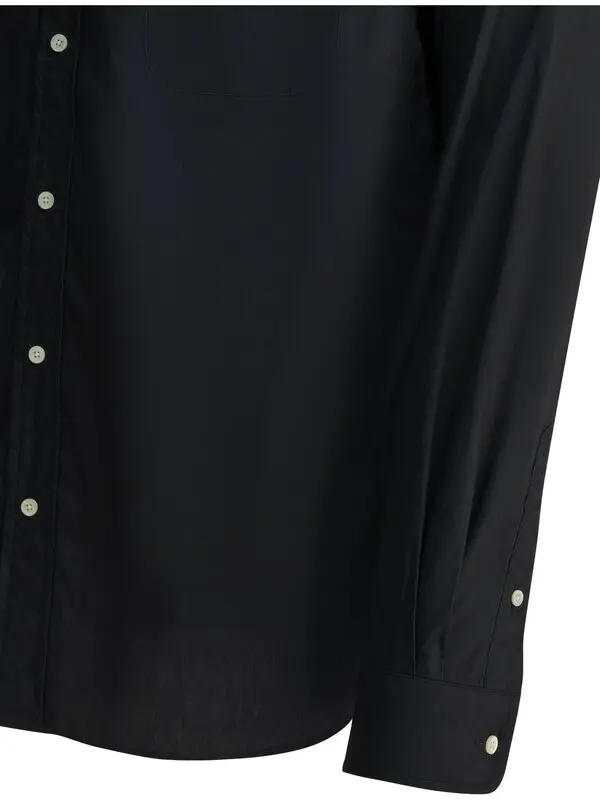 BEAMS B.d. Color Broad" Cotton Casual Shirt - Blue