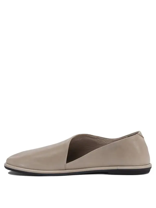 Officine Creative Mienne 102 Leather Peep Toe Ballet Flats