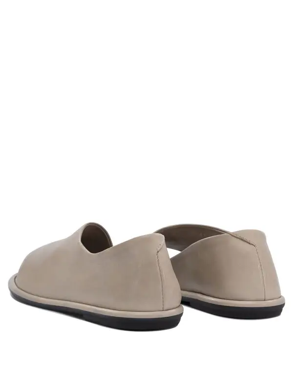 Officine Creative Mienne 102 Leather Peep Toe Ballet Flats