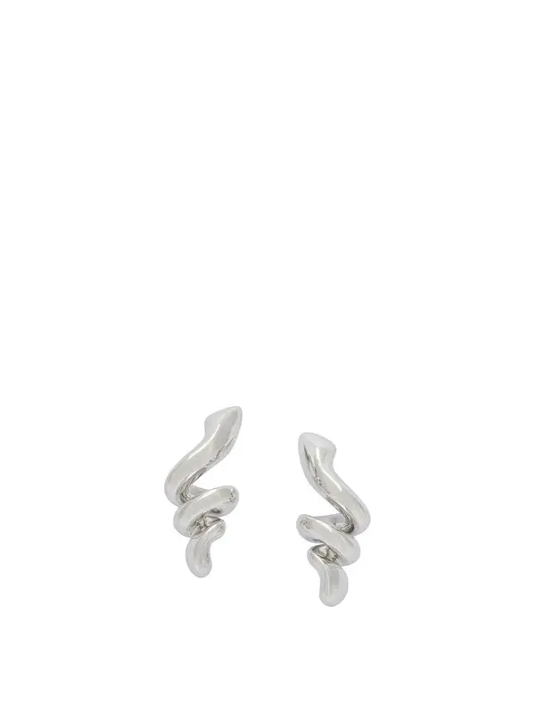 MARIA BLACK Sculptural Earrings - Silver