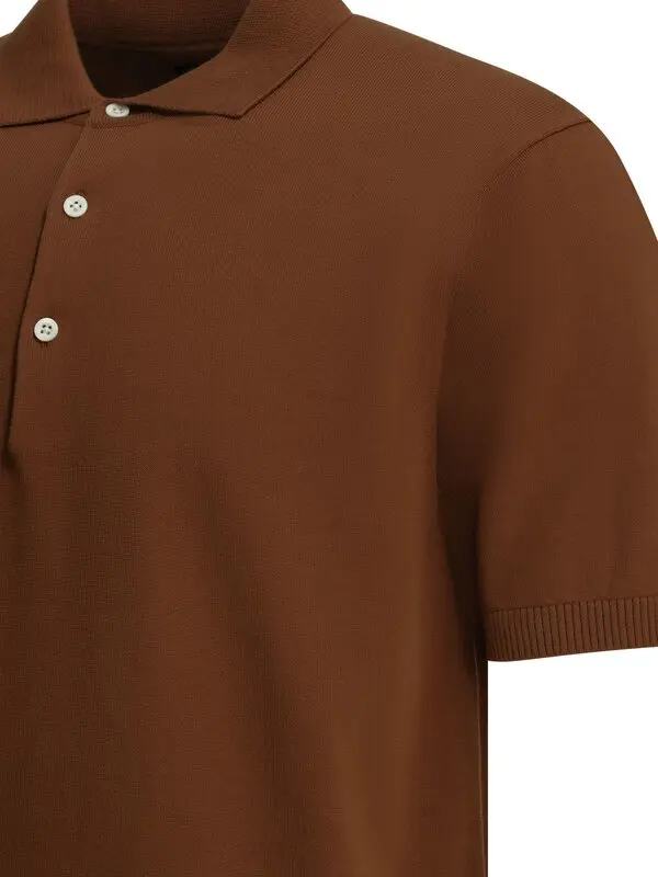 BEAMS Cotton Button Down Polo Shirt