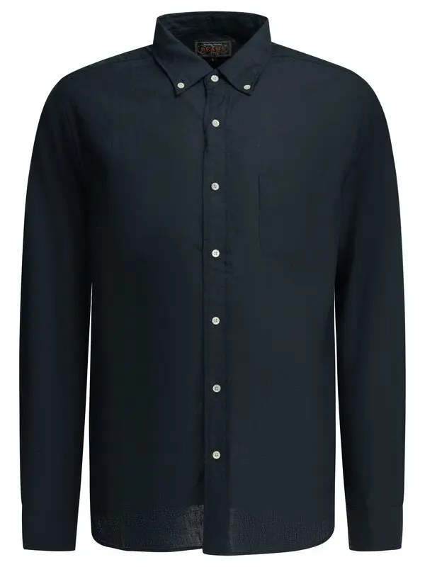 BEAMS Coolmax® Casual Shirt With Linen And Polyester