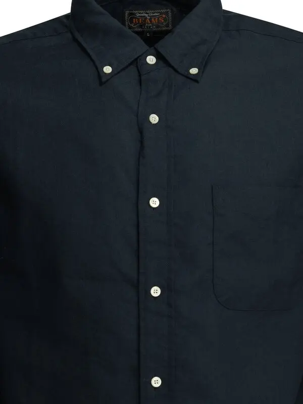 BEAMS Coolmax® Casual Shirt With Linen And Polyester
