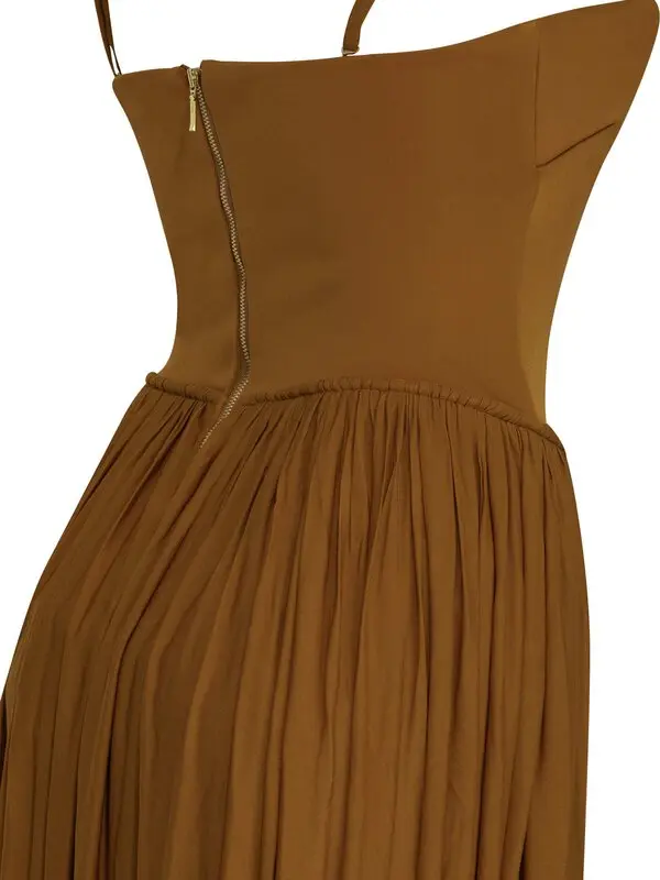 Zimmermann Luna' Strapless Corset Jumpsuit With Voluminous Gathers - Yellow
