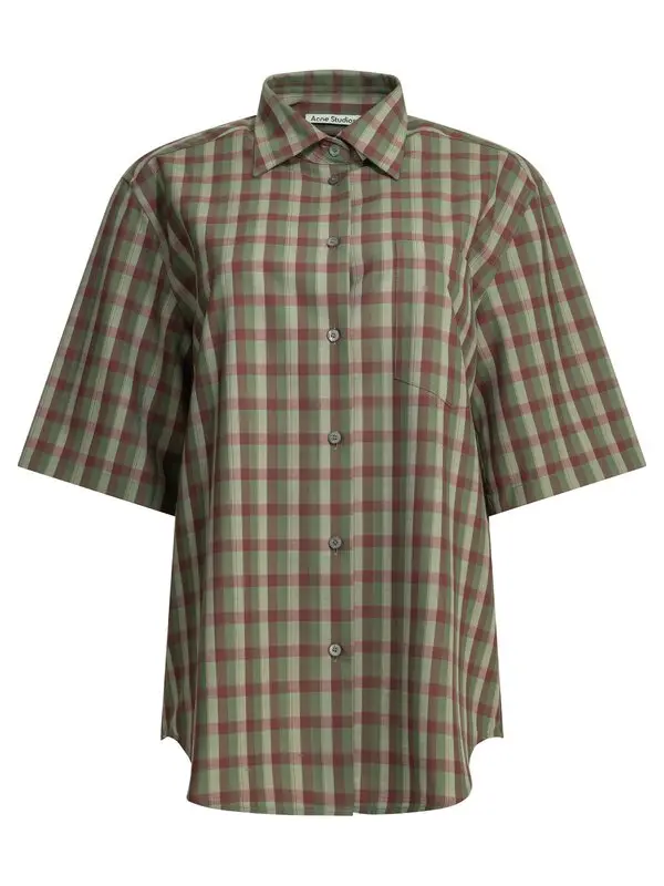 Acne Studios Plaid Button-up Shirt With Pocket - Multicolor
