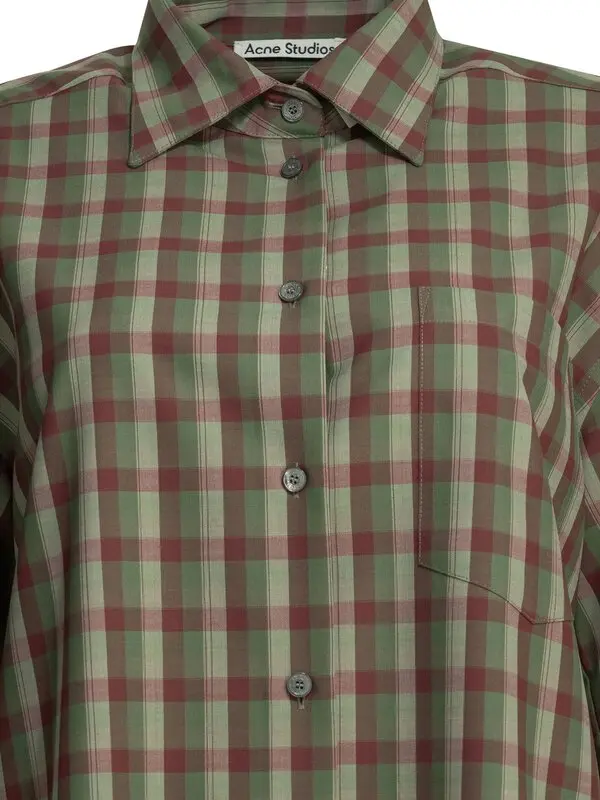 Acne Studios Plaid Button-up Shirt With Pocket - Multicolor