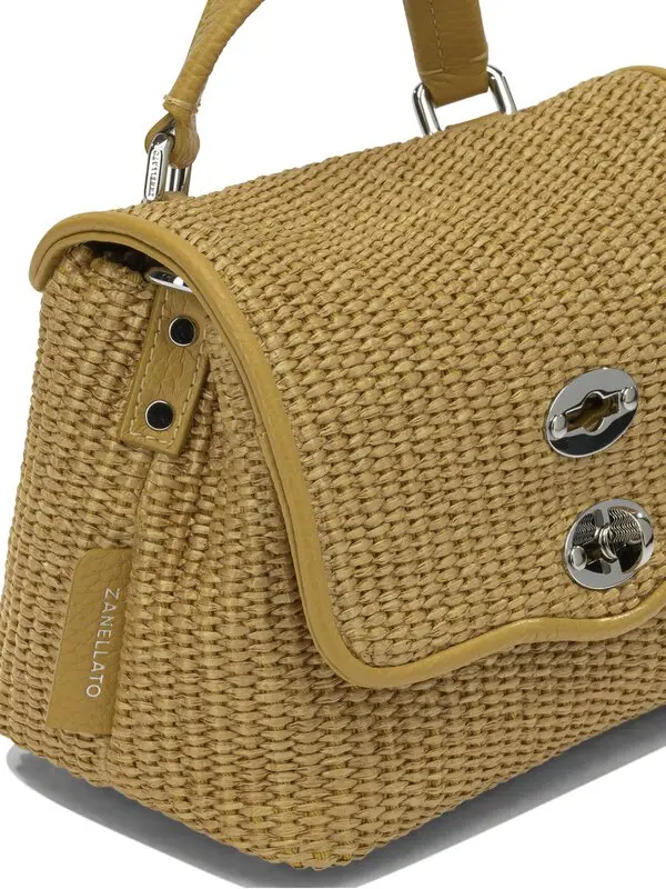 ZANELLATO Postina® Vimini Baby Woven Handbag - Yellow