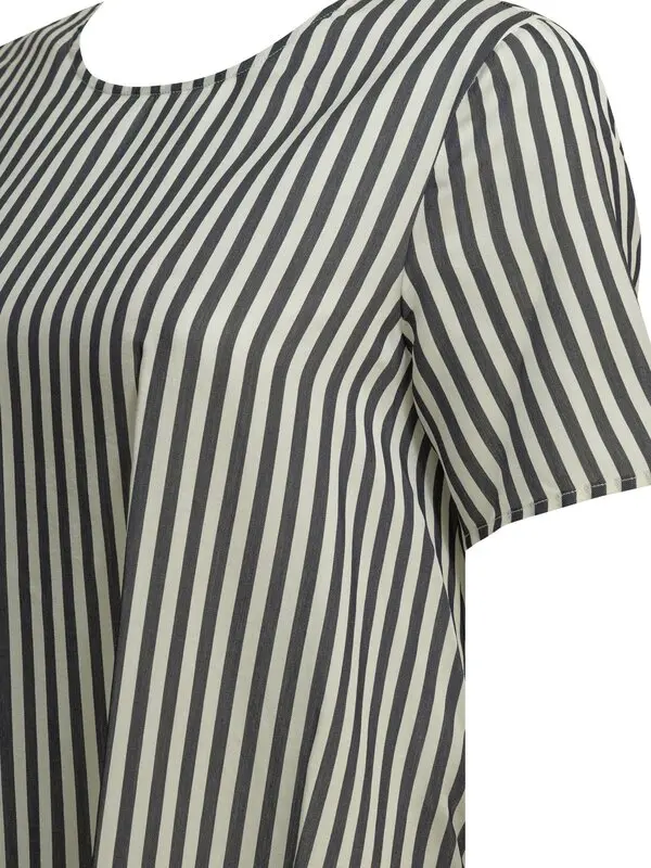 Apuntob Striped Cotton Silk Dress