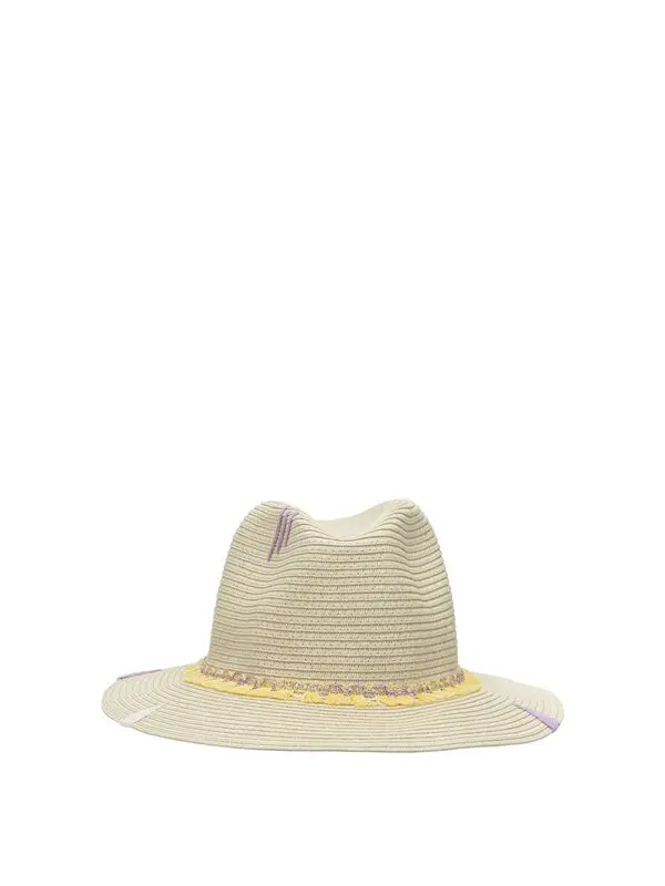 THE HAT GANG Dolce Far Niente Wide Brim Hat - Beige