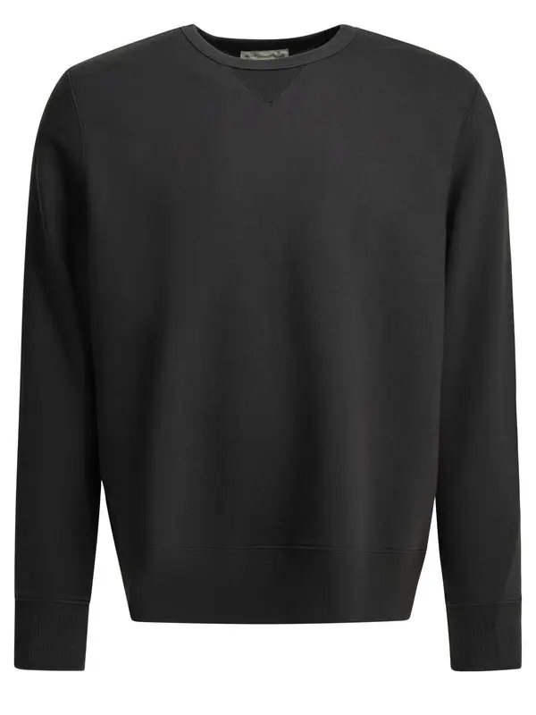 MERZ B. SCHWANEN The Originals Vintage" Crewneck Sweatshirt In Organic Cotton - Black
